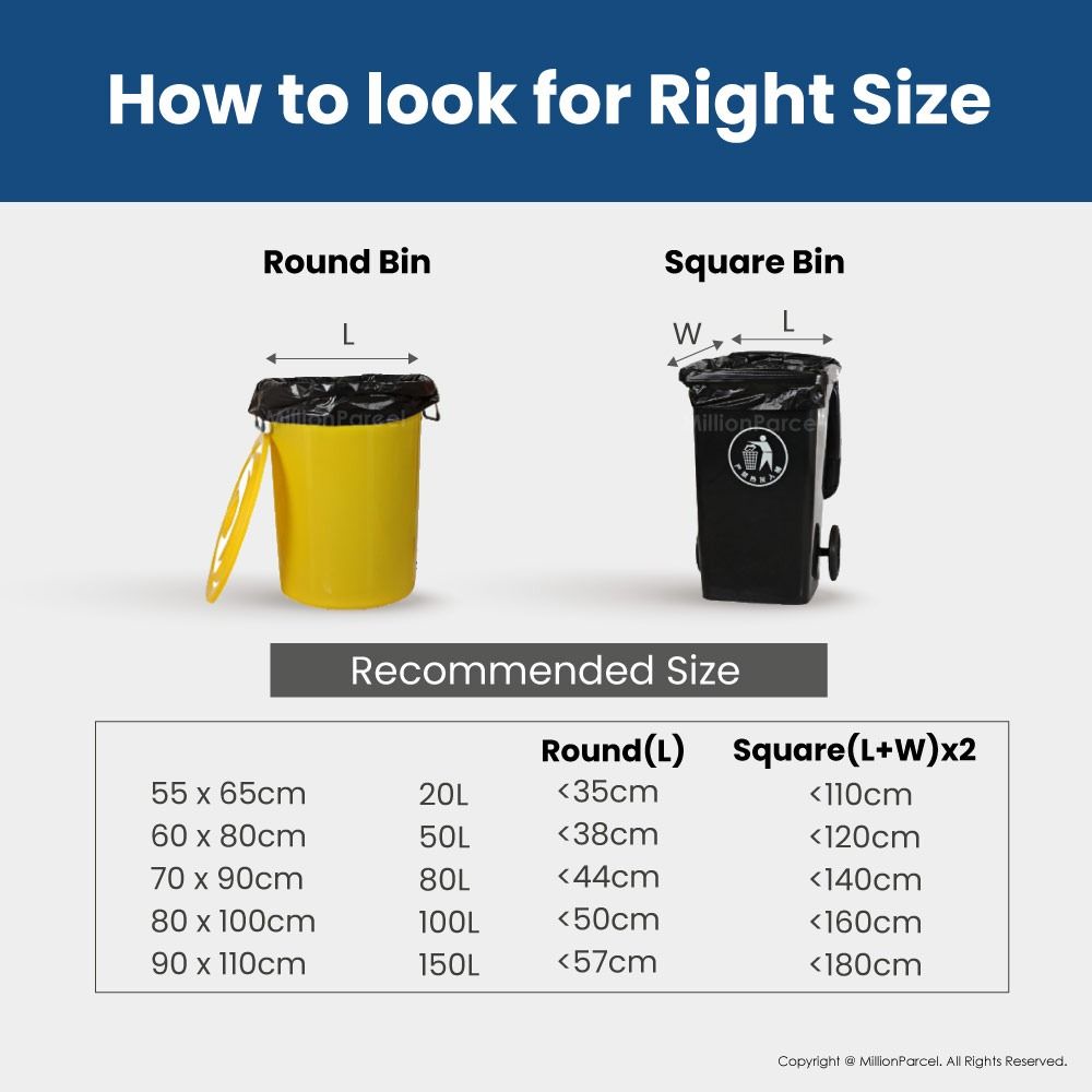 Heavy Duty Garbage Bag | Big Rubbish Bag | Big Plastic Bag | Trash Bag ...