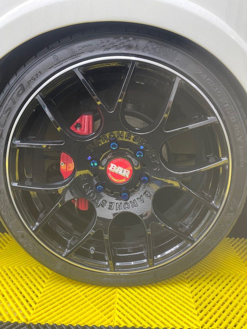 Hiace Fabulous Barone rims, Car Accessories, Tyres & Rims on Carousell