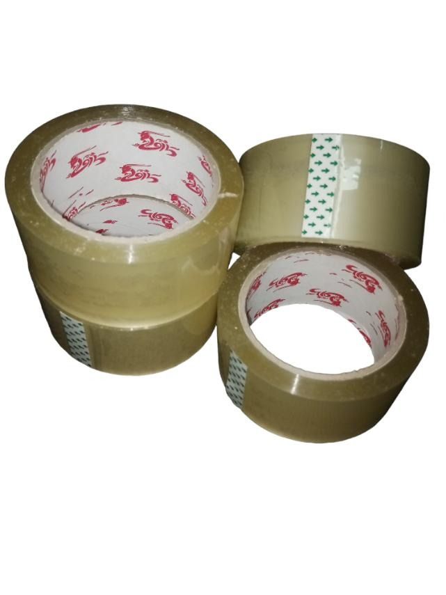 High quality packaging tape 2-inch 100 meter long stretchable 0.48 microns clear rolls on Carousell
