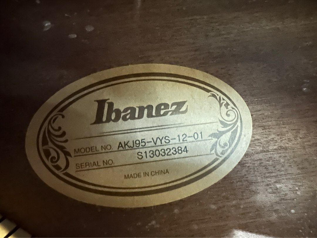 Ibanez AKJ95 VYS Artcore - vintage yellow sunburst, Hobbies & Toys, Music & Media, Musical ...