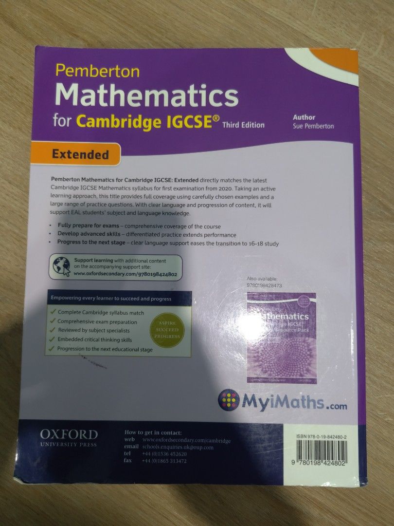 IGCSE Mathematics 3rd edition coursebook, Hobbies & Toys, Books ...