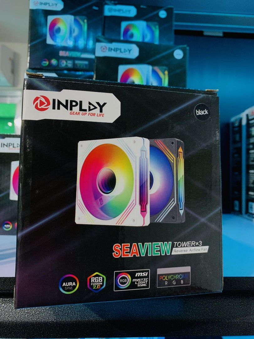 Inplay Seaview Tower X3 3in1 ARGB 120mm Case Fan Kit With Controller ...