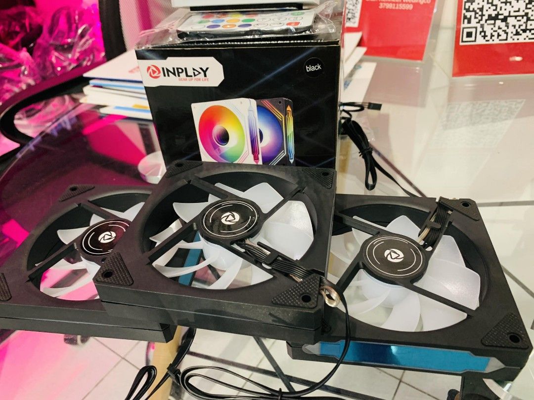 Inplay Seaview Tower X3 3in1 ARGB 120mm Case Fan Kit With Controller ...