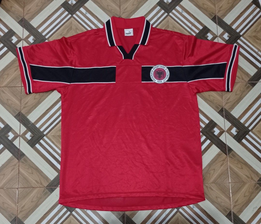 Jersey Bola TIMNAS ALBANIA 1998 Home Kit ORIGINAL Second Murah Retro ...