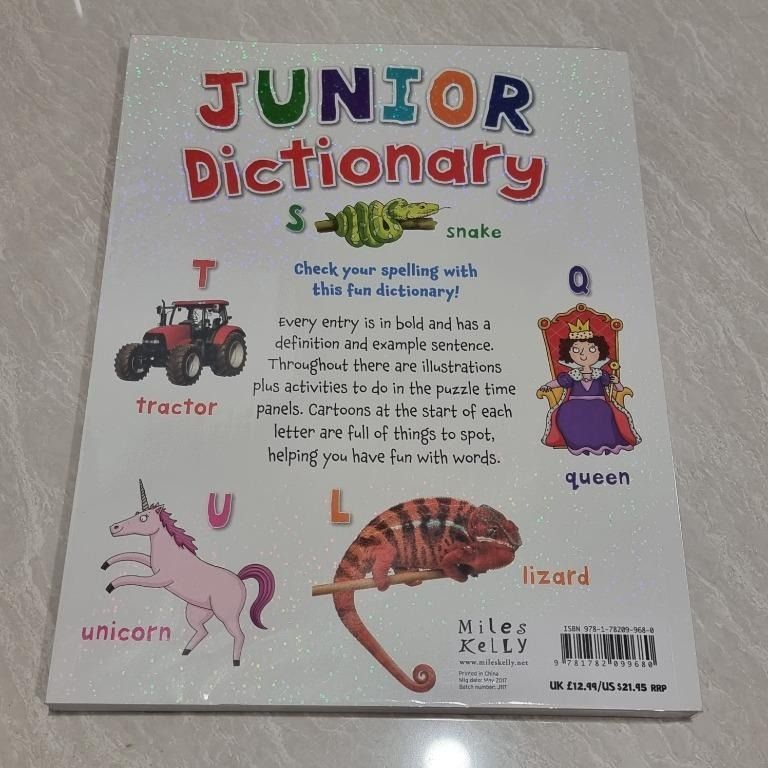 Junior Dictionary by Miles Kelly, Hobbies & Toys, Books & Magazines ...
