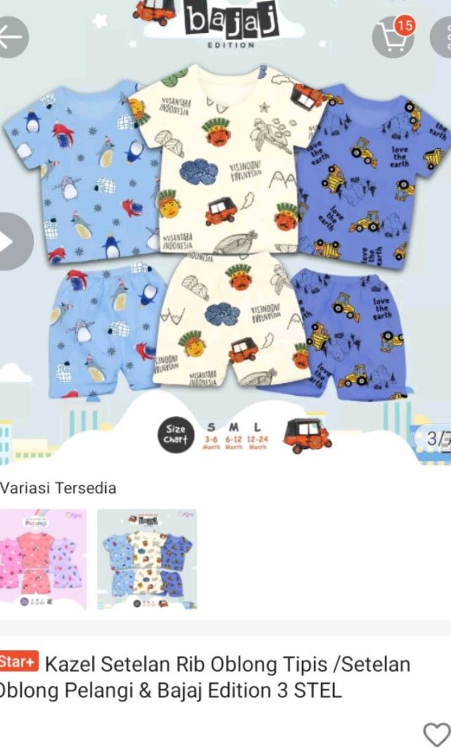 Kazel Setelan Rib Oblong Tipis Baju Bayi Traktor Penguin on Carousell Kazel Setelan Rib Oblong Tipis Baju Bayi Traktor Penguin on Carousell