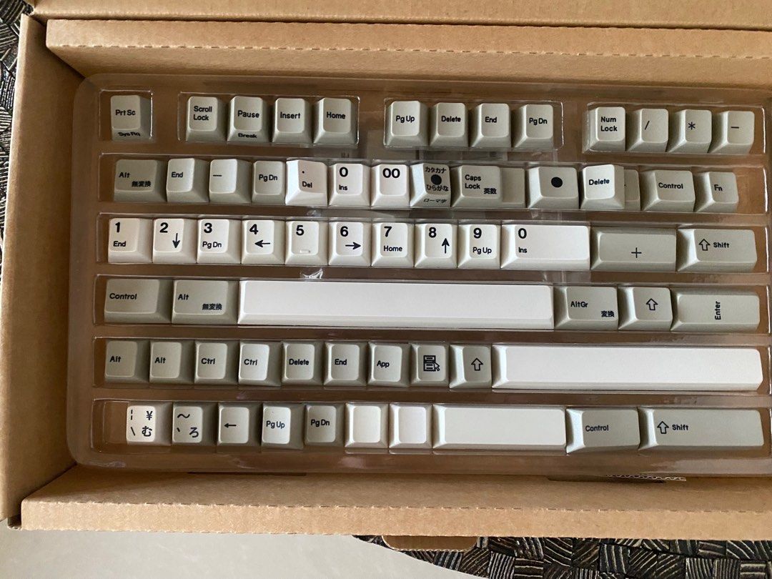 KBDFans enjoyPBT Black Japanese Keycaps on Carousell
