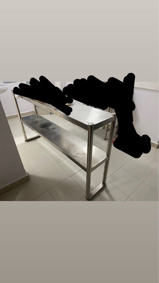 Kitchen work bench/counter top rack, Furniture & Home Living ...