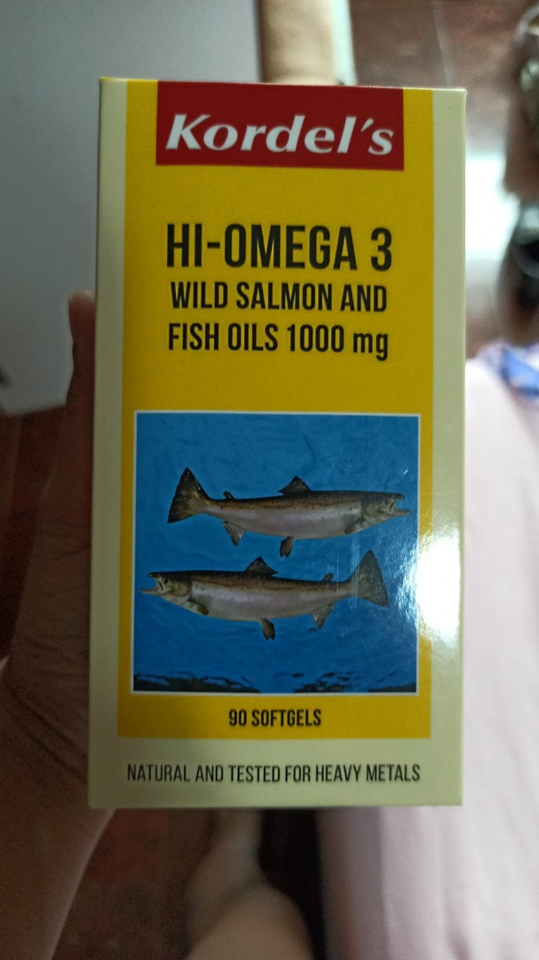 KORDEL's HI-OMEGA 3 Wild Salmons and Fish Oils 1000 mg, Health ...
