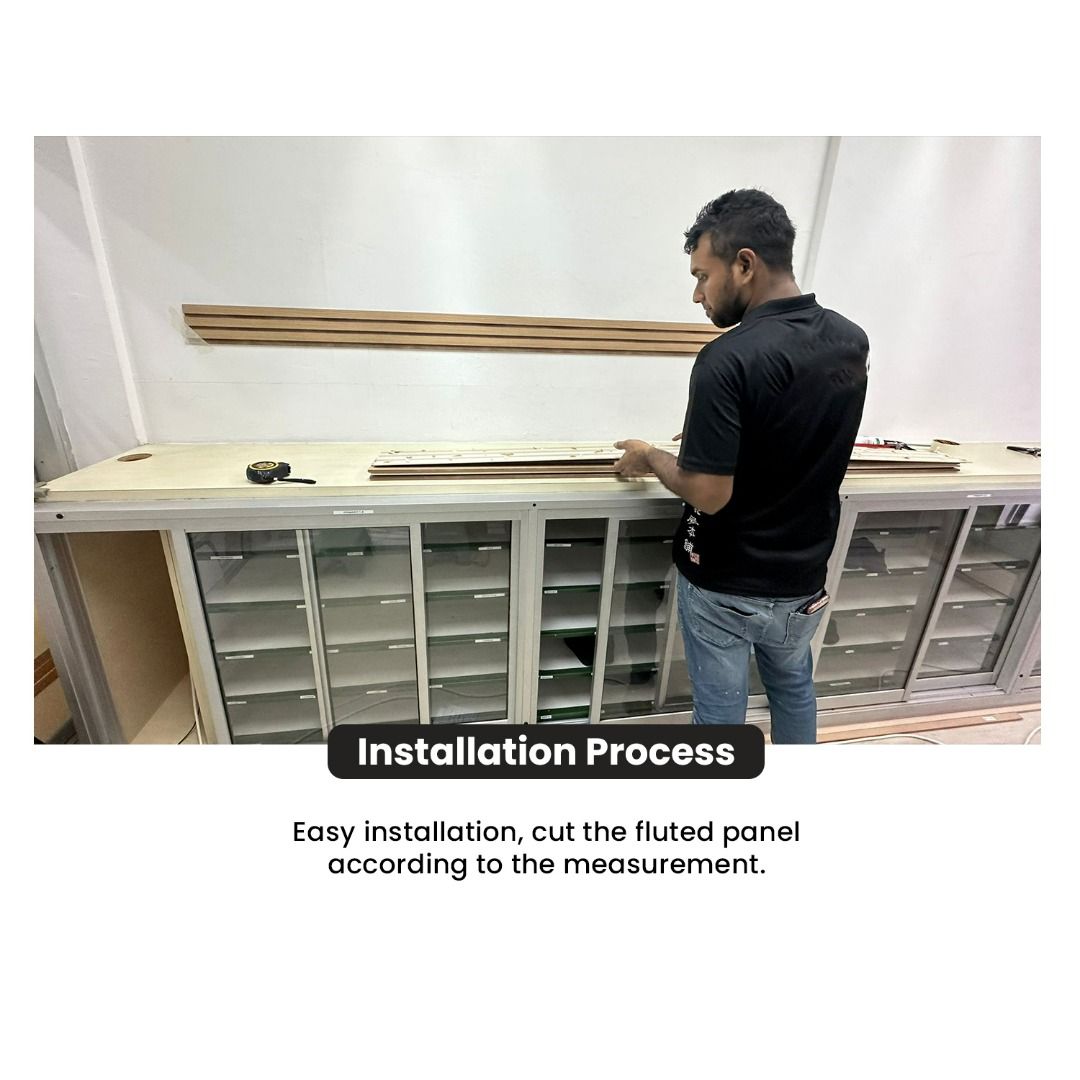 KOREA DIY Fluted Wall Panel / Miga Louver / Molding Panel / Fluted ...