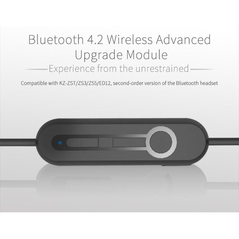 KZ Wireless Bluetooth 4.2 Bluetooth Cable HIFI Earphone 0.78mm 2Pin ...