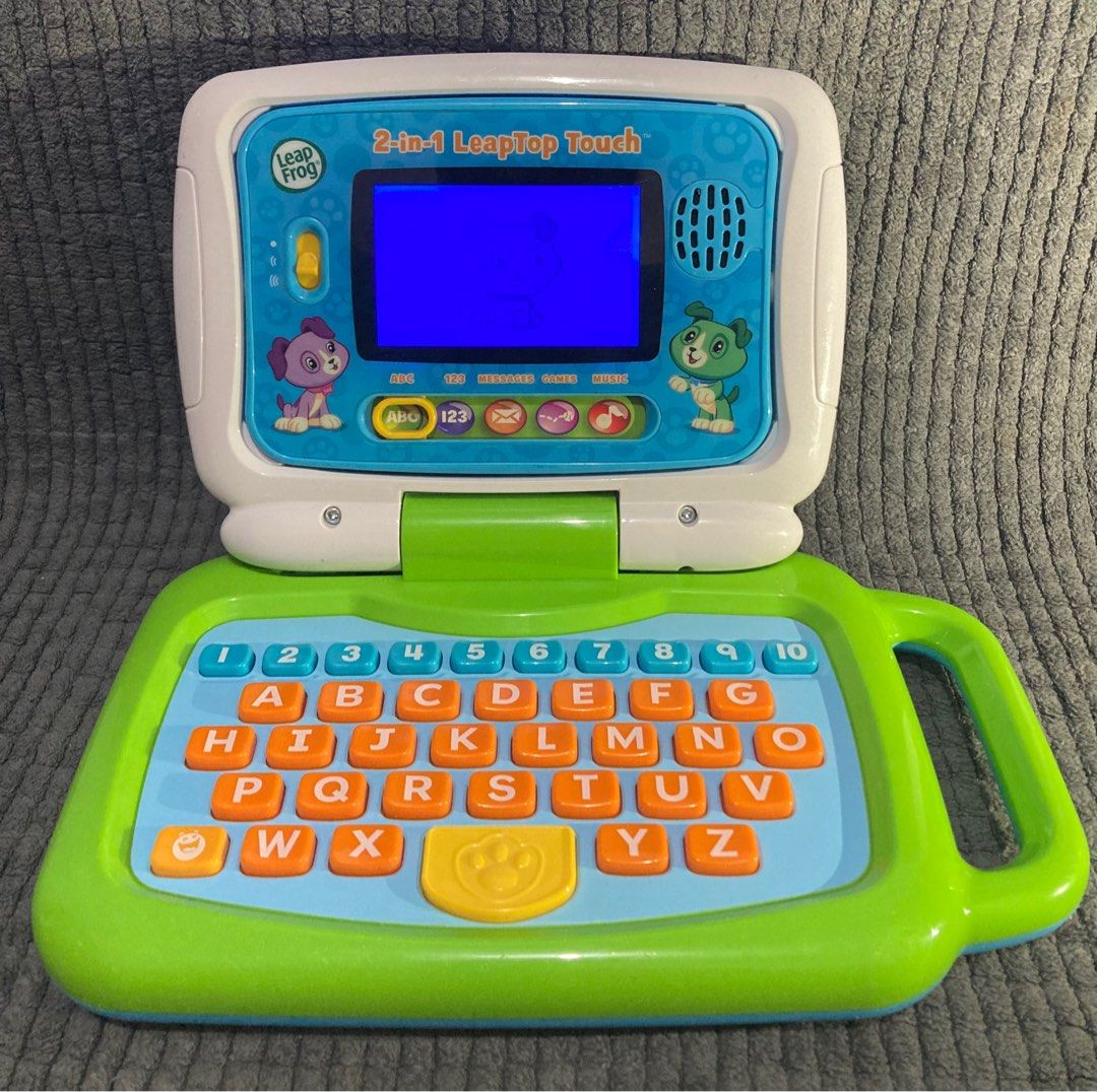 LeapFrog 2-in-1 LeapTop Touch, Green, Hobbies & Toys, Toys & Games on ...
