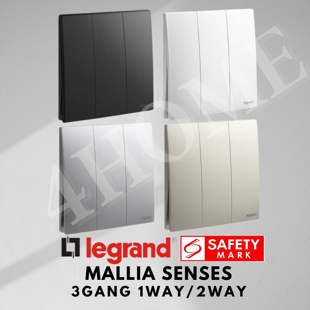 Legrand Mallia Senses Designer Switch Socket Silver Champagne Matt ...