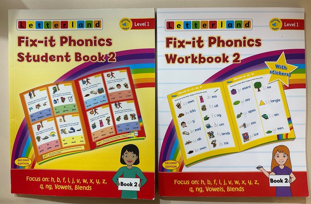 Letterland Fix-it Phonics - Level 1 Student Book + Workbook $100, 興趣及遊戲 ...