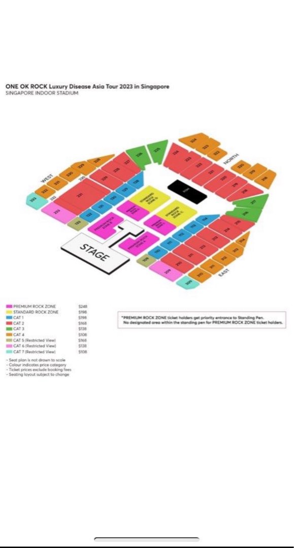 One Ok Rock LF > Premium Rock Zone B, Tickets & Vouchers, Event Tickets ...