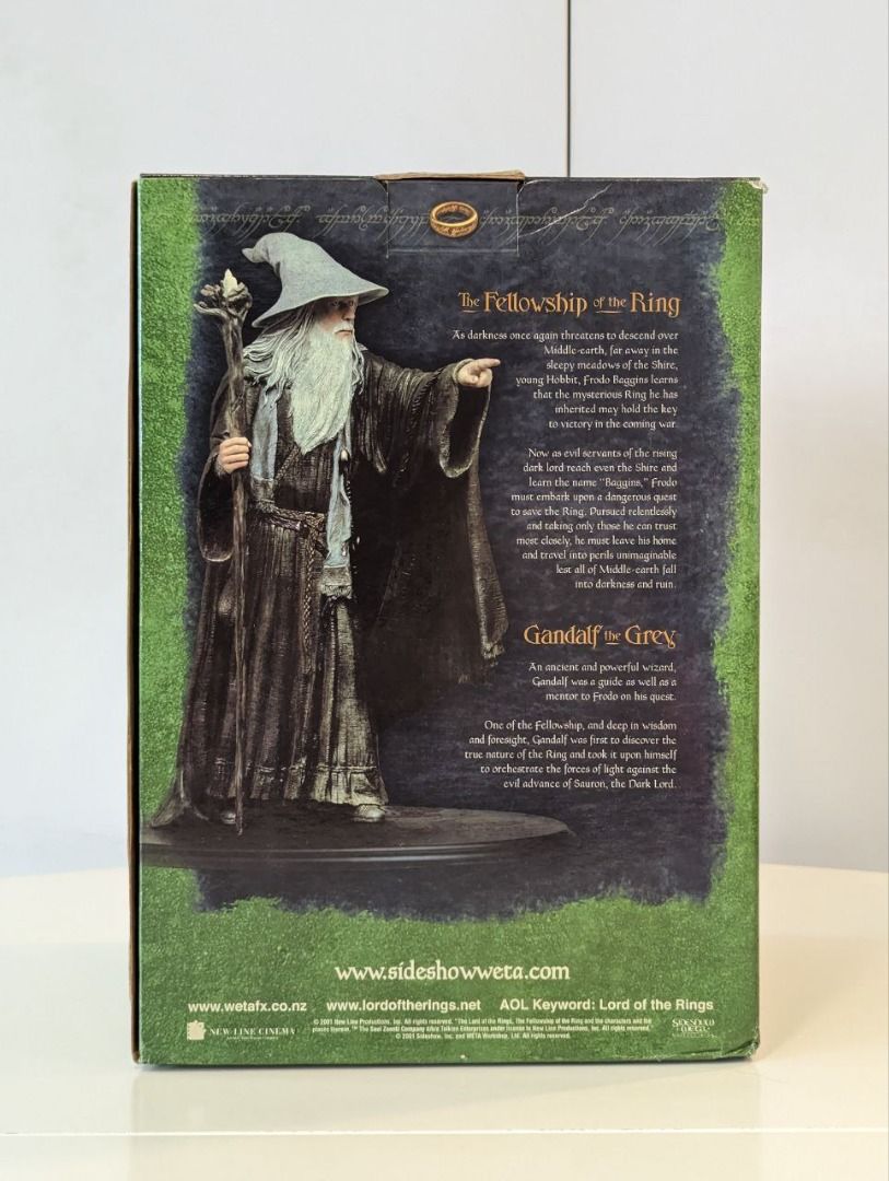 LOTR Sideshow Collectibles - Gandalf the Grey Polystone Statue (MIB ...