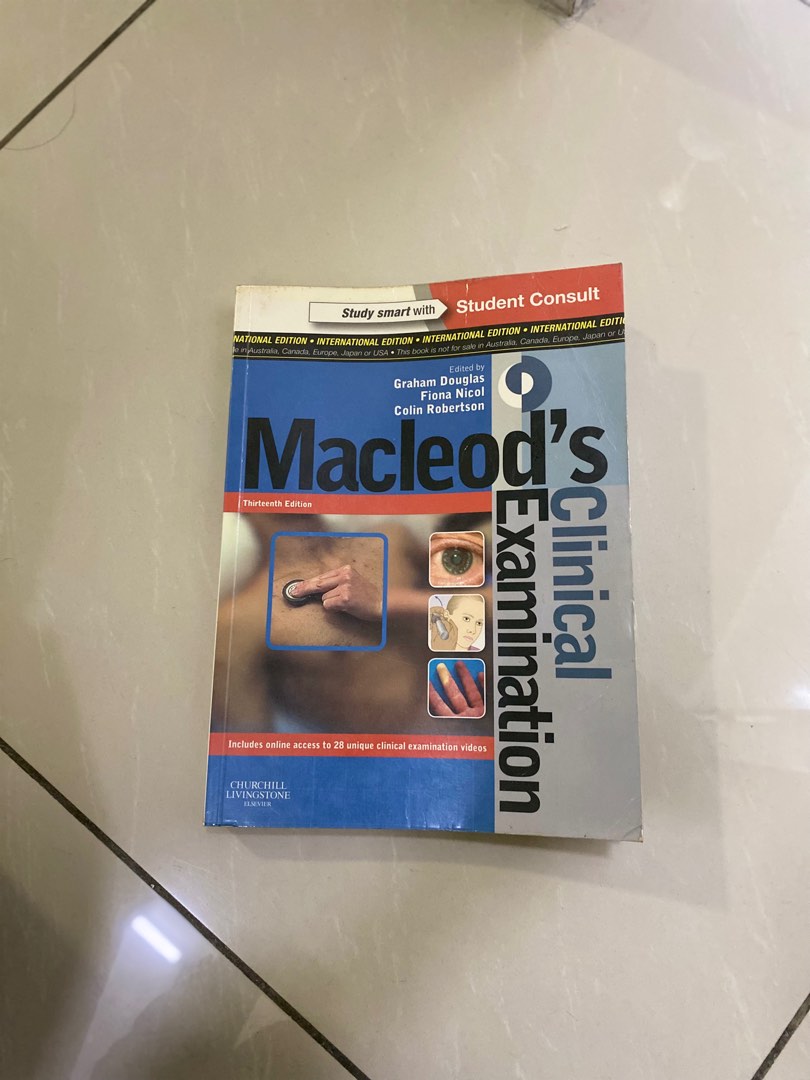 Macleod’s Clinical Examination, Hobbies & Toys, Books & Magazines ...