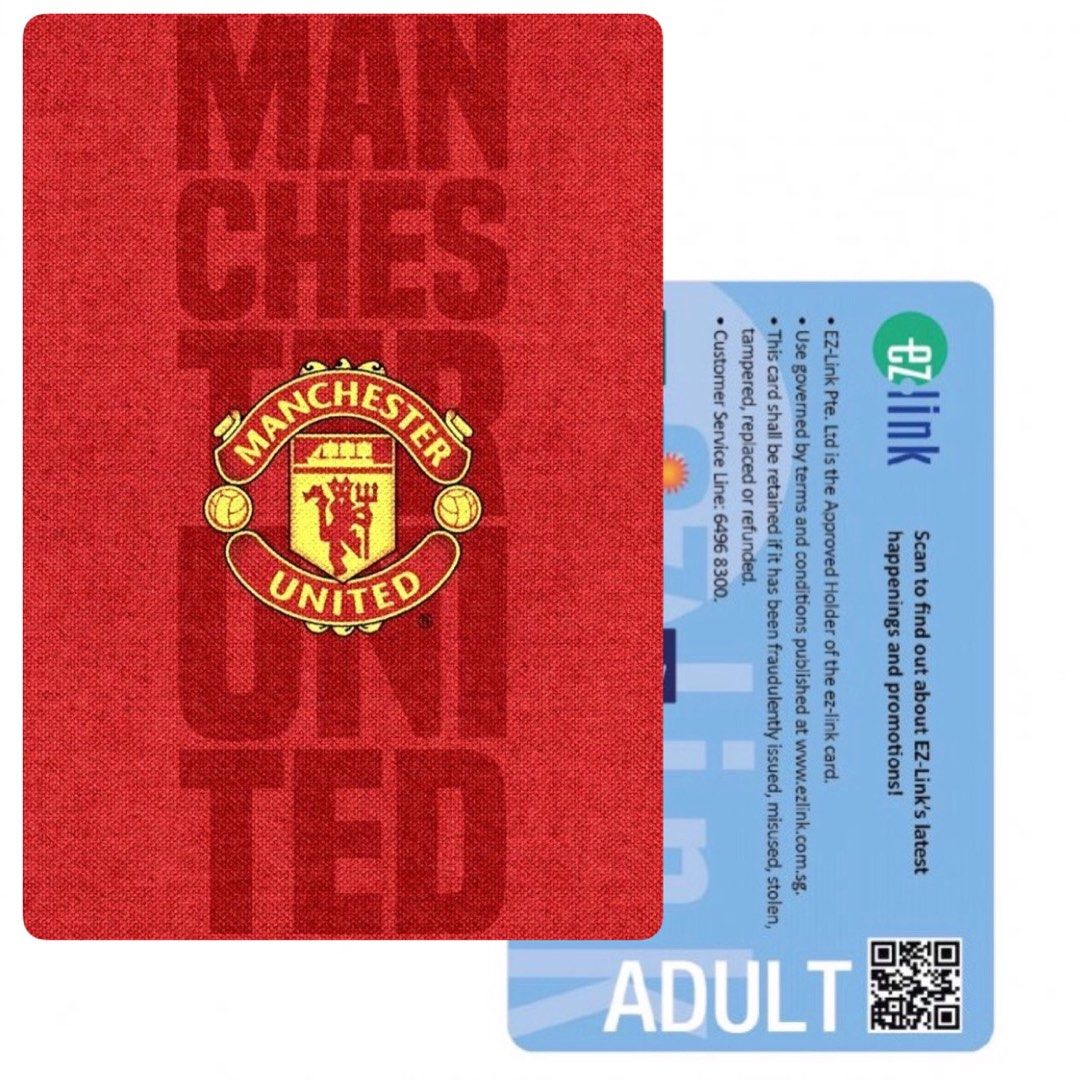 Manchester United Series Ezlink/Nets Motoring Card., Hobbies & Toys ...