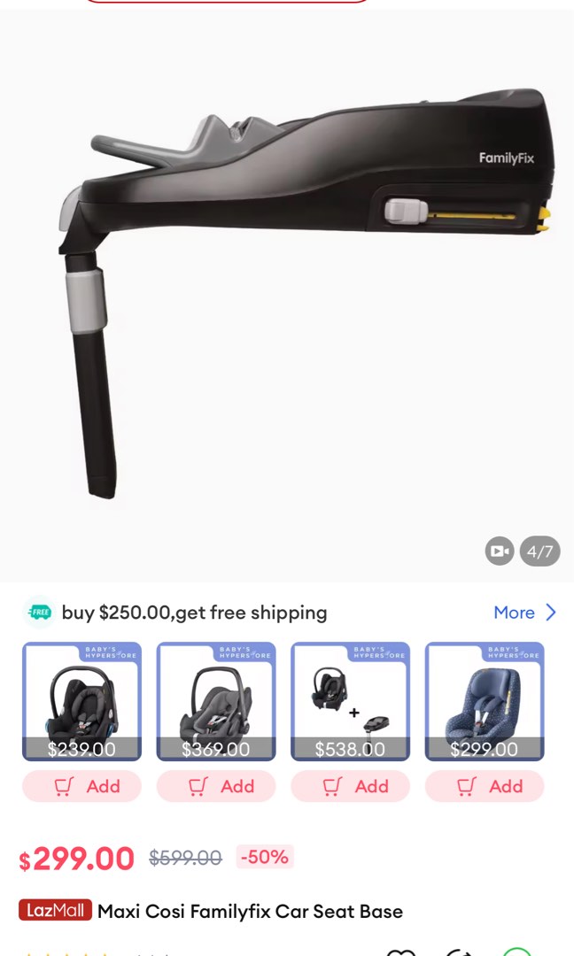 Maxi cosi family fix base, Babies & Kids, Going Out, Car Seats on Carousell