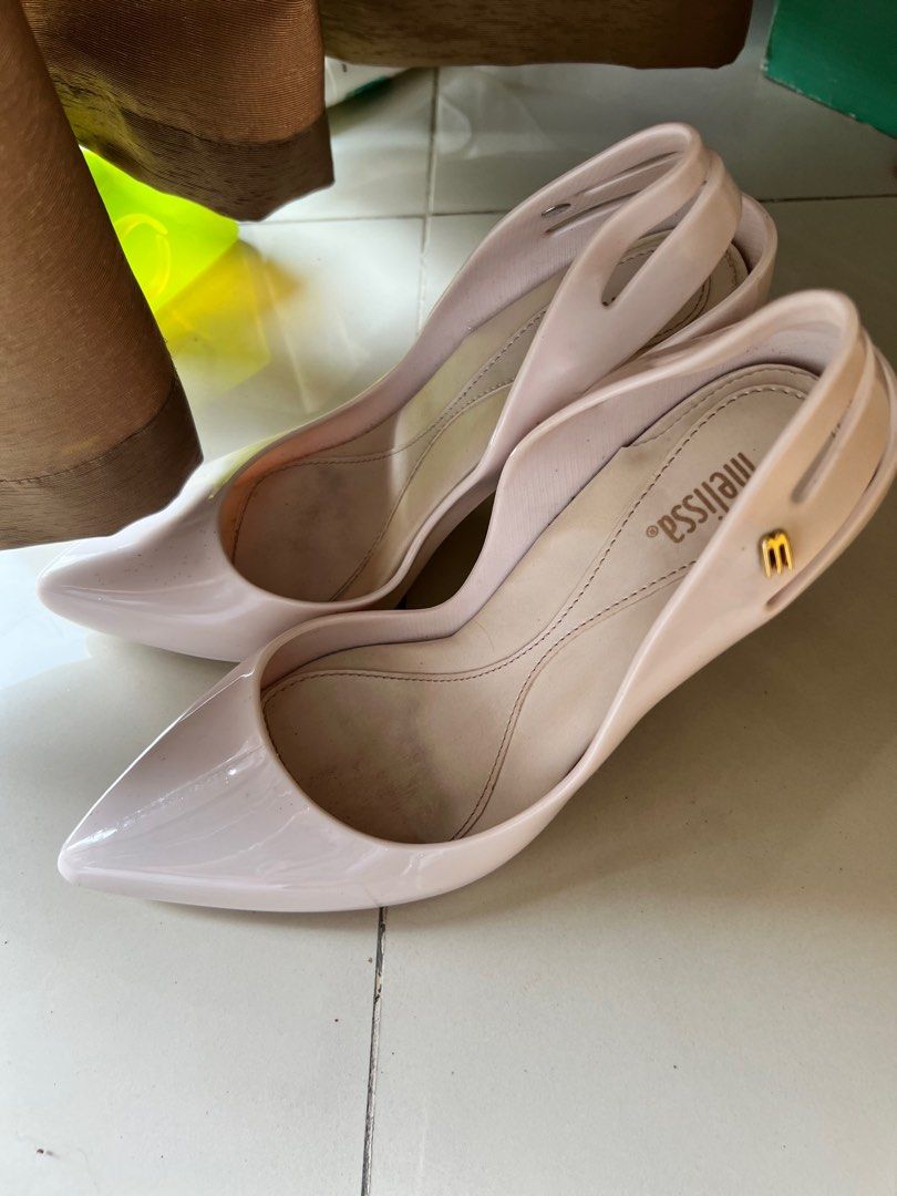 Melissa Original White Heels Sepatu Formal Pesta Dinner, Fesyen Wanita ...