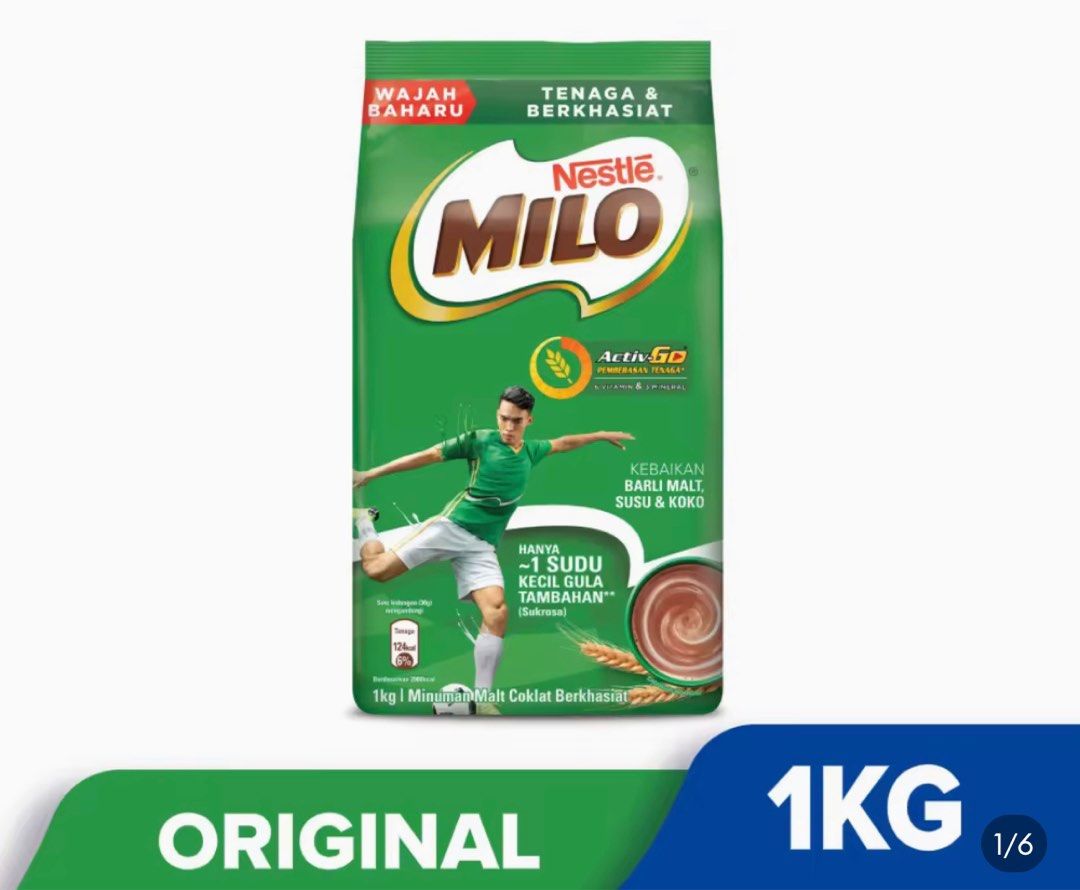 Milo 1Kg refill pack MY, Food & Drinks, Beverages on Carousell