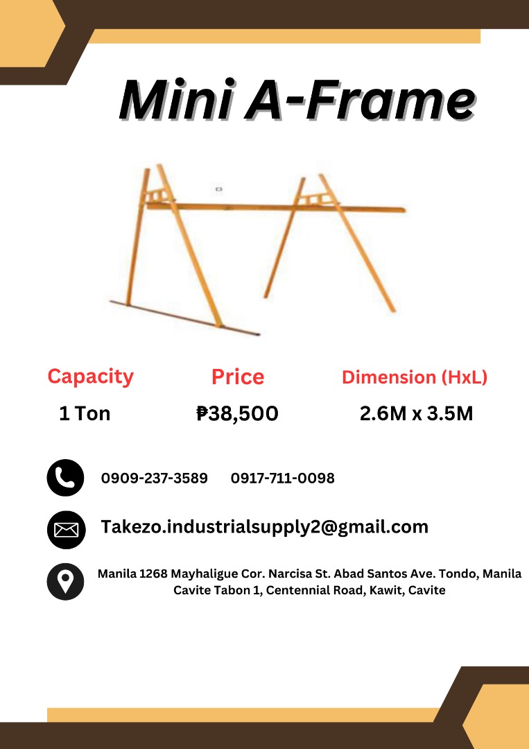 Mini A- Frame, Commercial & Industrial, Construction Tools & Equipment ...