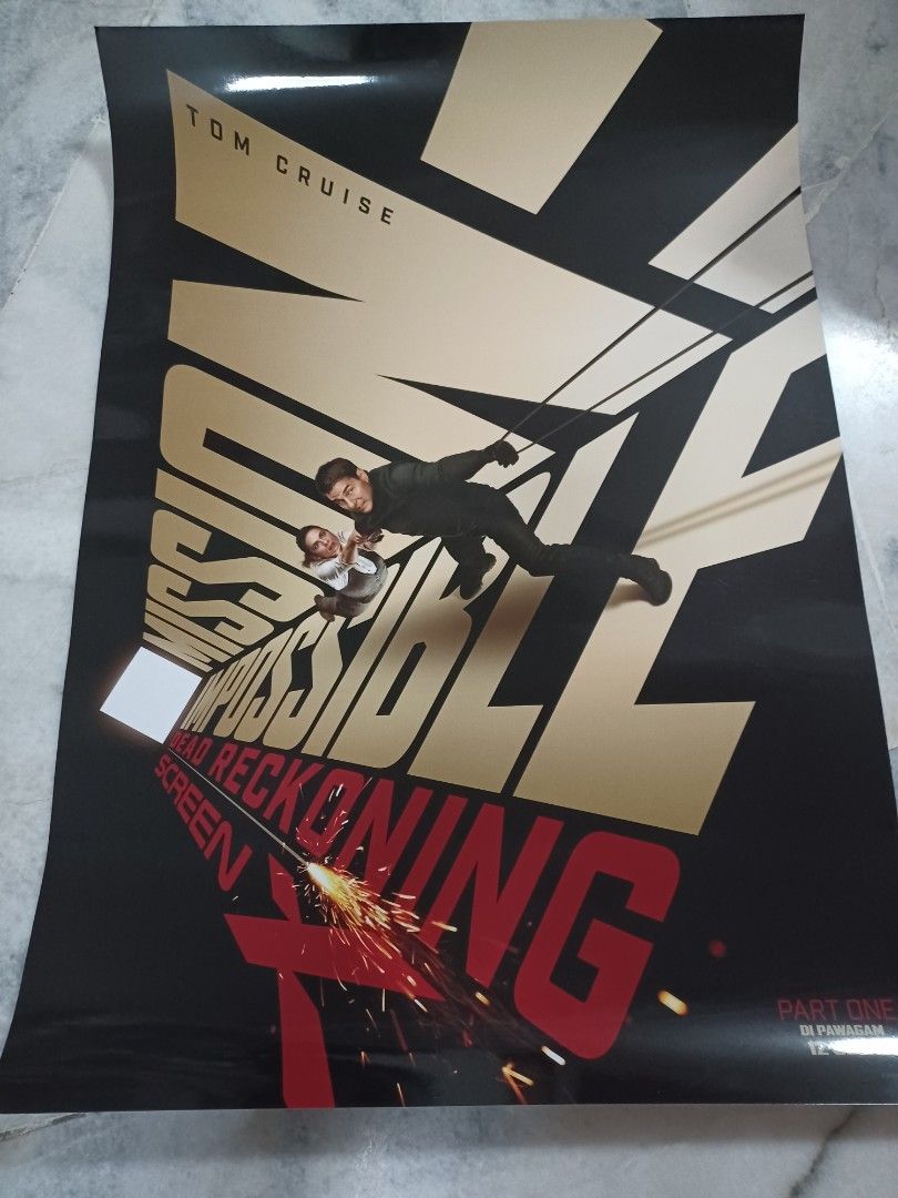 Mission Impossible 2023 Movie Poster, Hobbies & Toys, Collectibles ...