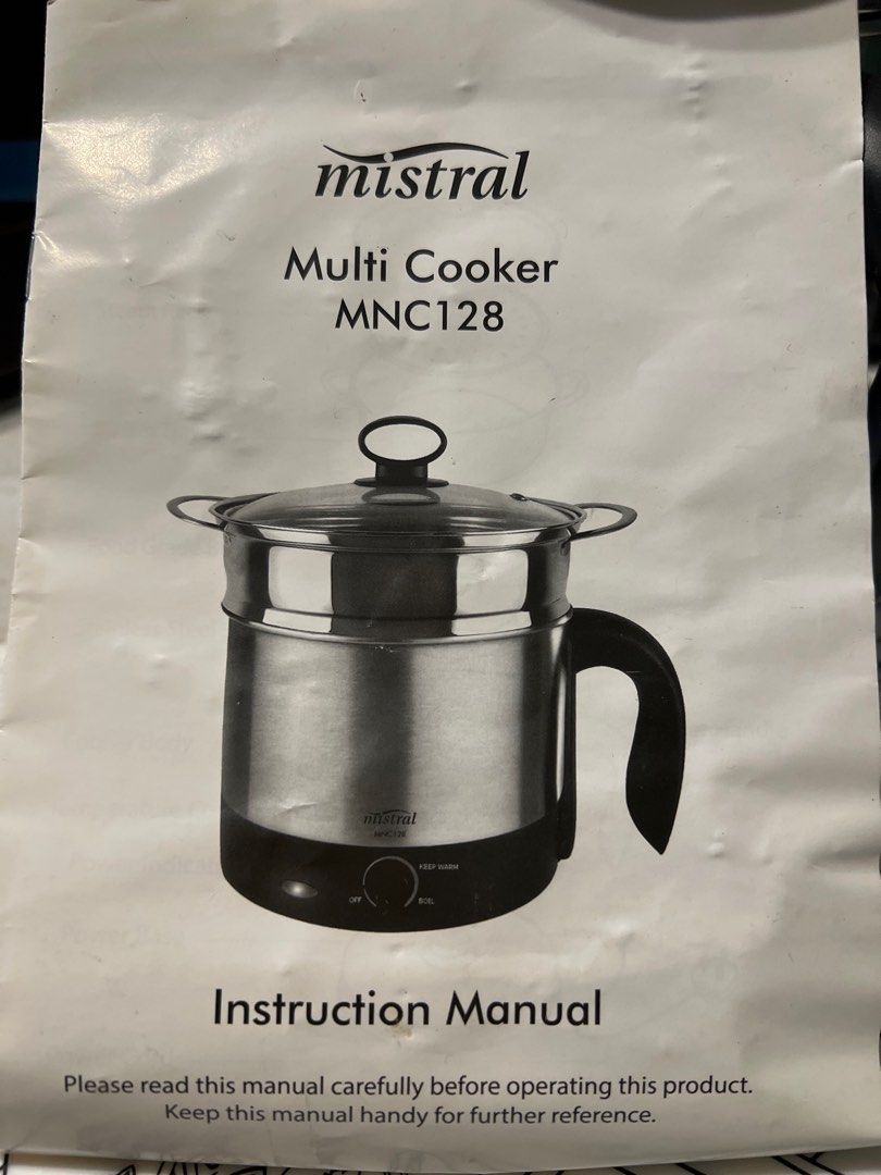 Mistral 1.2 litre Multi Cooker. Electric. Singapore plug, TV & Home ...