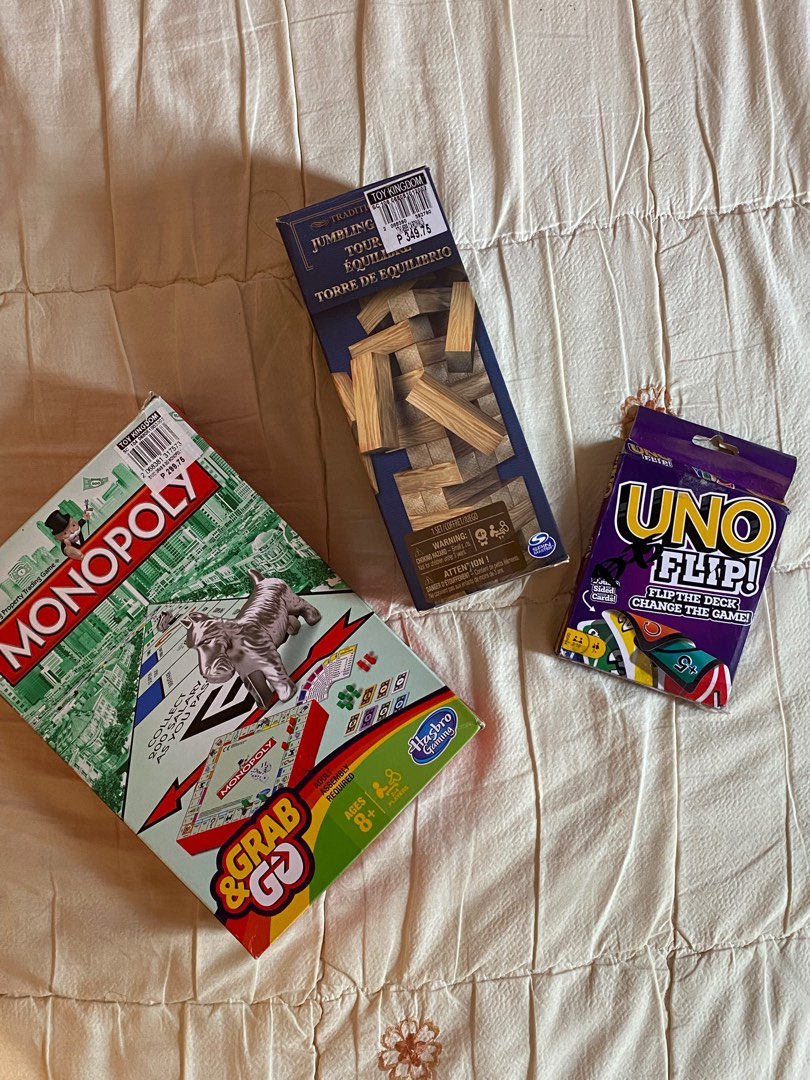 MONOPOLY, JENGA, UNO, Hobbies & Toys, Toys & Games on Carousell