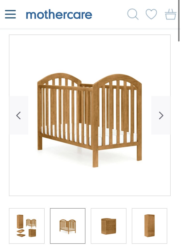 Mothercare Marlow Cot, Babies & Kids, Baby Nursery & Kids Furniture ...
