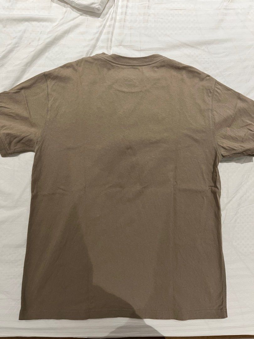 Muji Brown Shirt (XL), Men's Fashion, Tops & Sets, Tshirts & Polo Shirts on Carousell