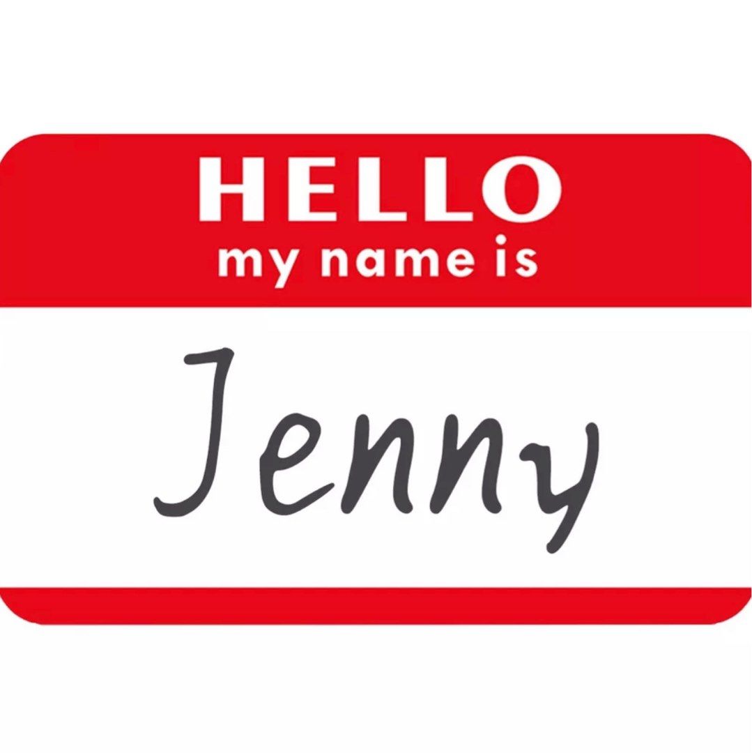 Name Tags 1 Roll/300 Stickers Cartoon Name Tags For Office Meeting ...