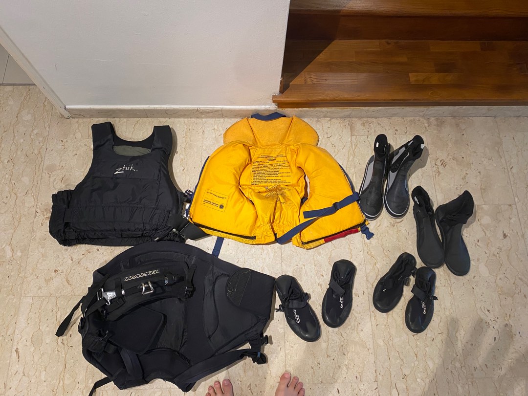 Life Jacket, boots and kite surfing gear, Sports Equipment, Sports ...