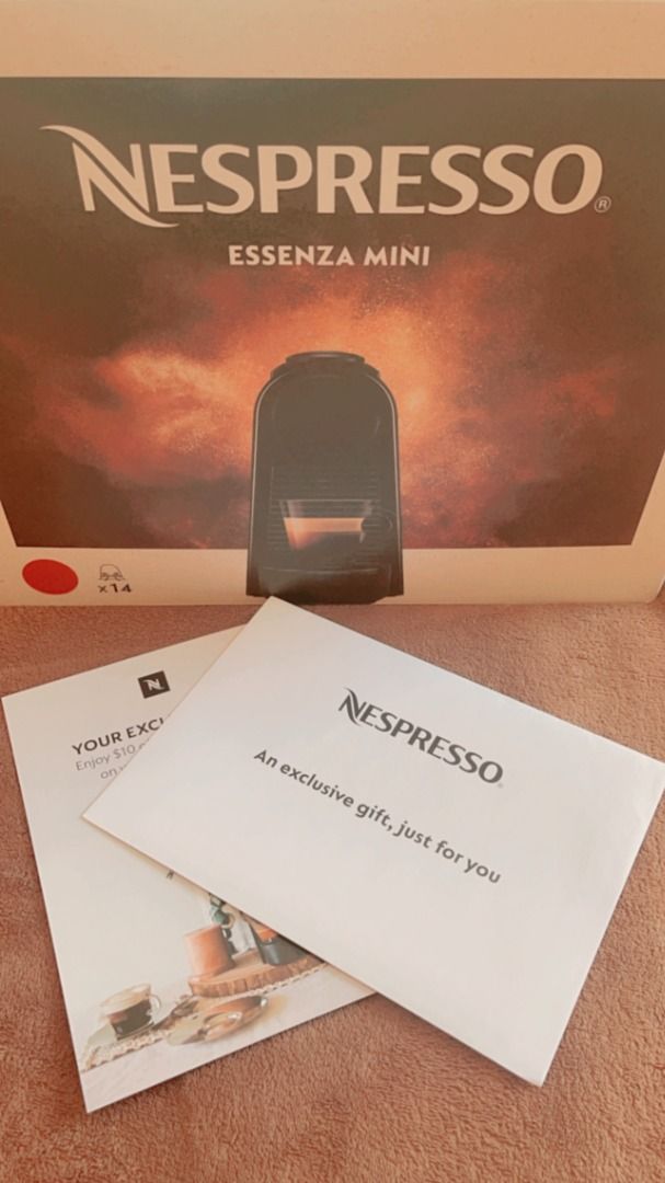 Nespresso Essenza Mini Coffee Machine - Ruby Red (coffee capsule metal ...