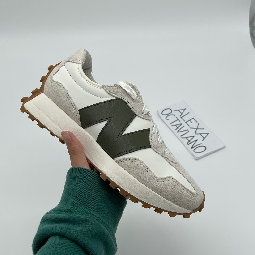 New Balance 327 Moonbeam Oak Leaf Green on Carousell