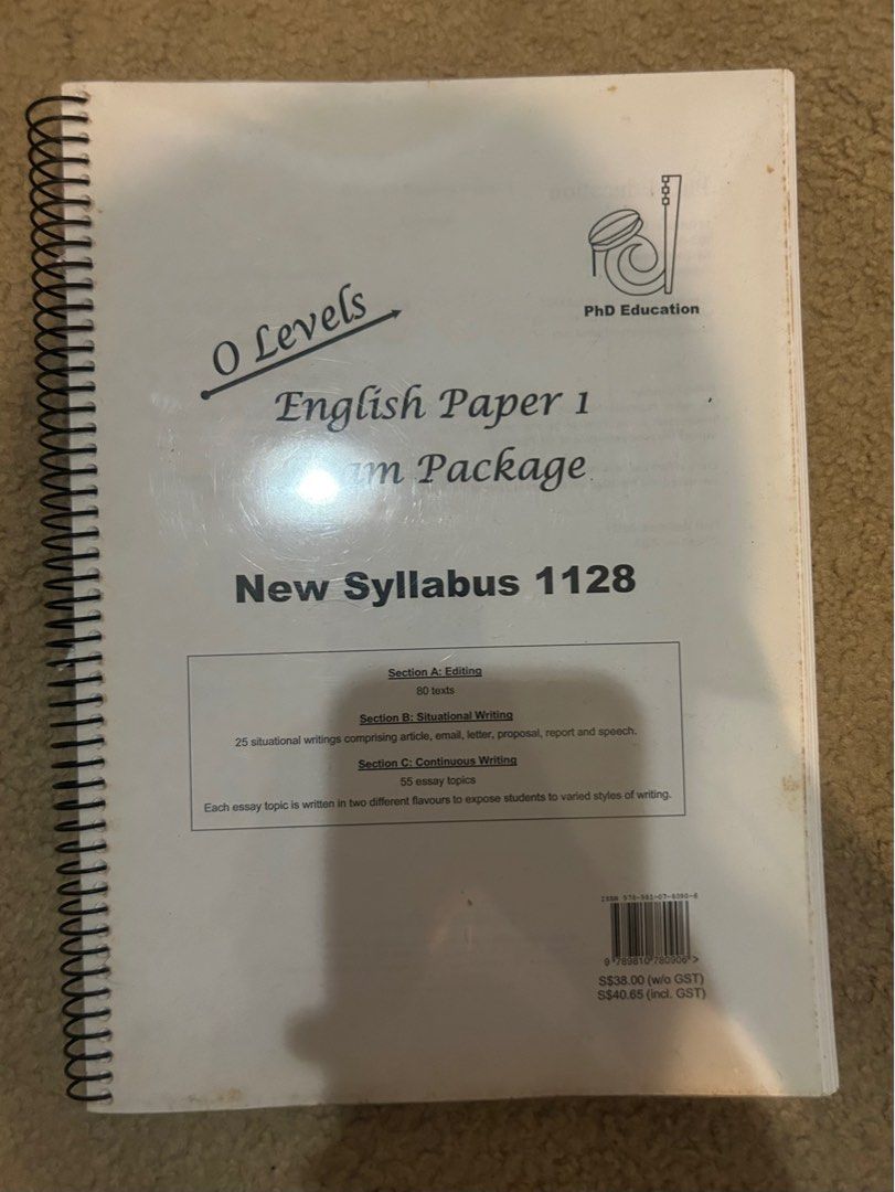 O Level English Paper 1, Hobbies & Toys, Books & Magazines, Textbooks ...