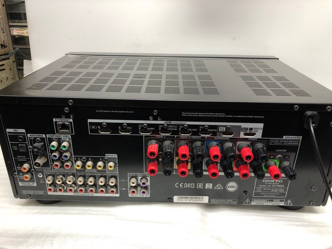 Onkyo av receiver HT-R693, Audio, Soundbars, Speakers & Amplifiers on Carousell