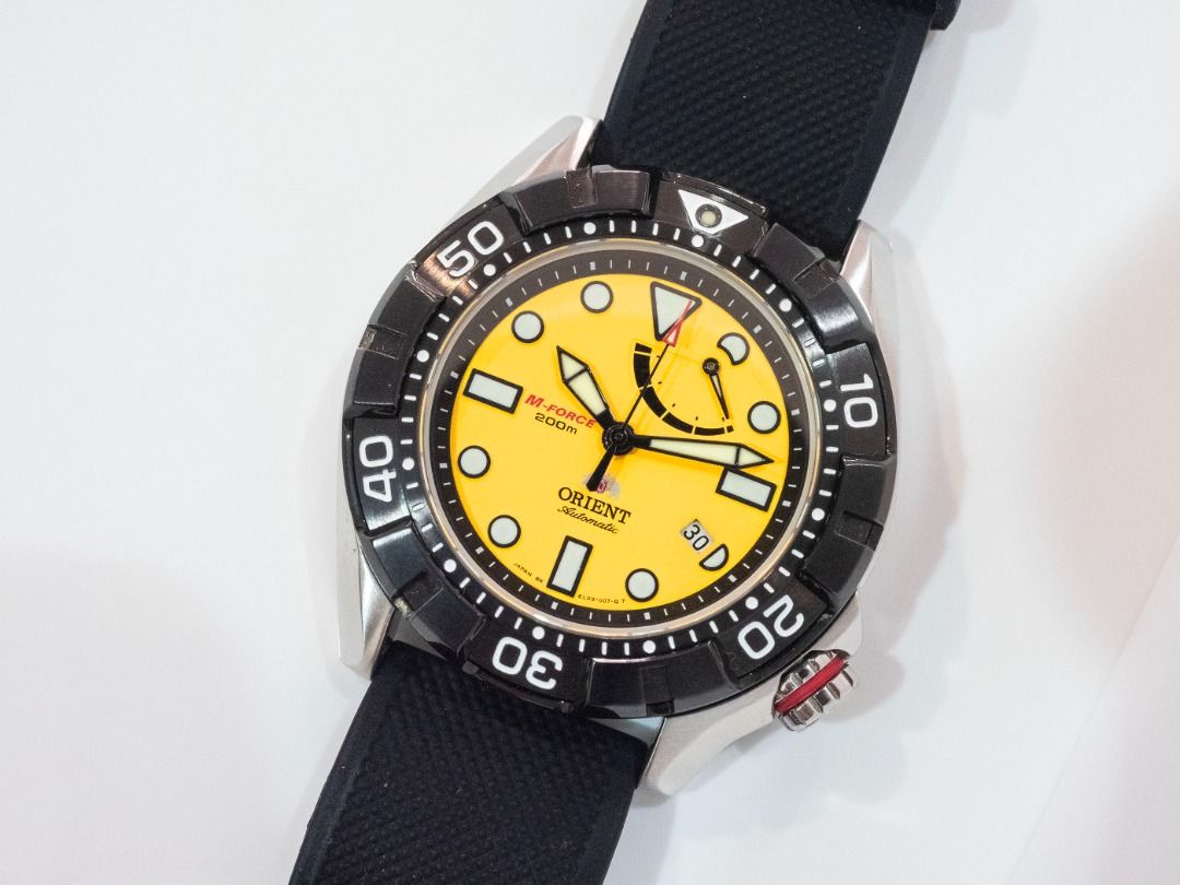 Orient Watch SEL03005Y - M-Force Air Diver, Men's Fashion, Watches ...
