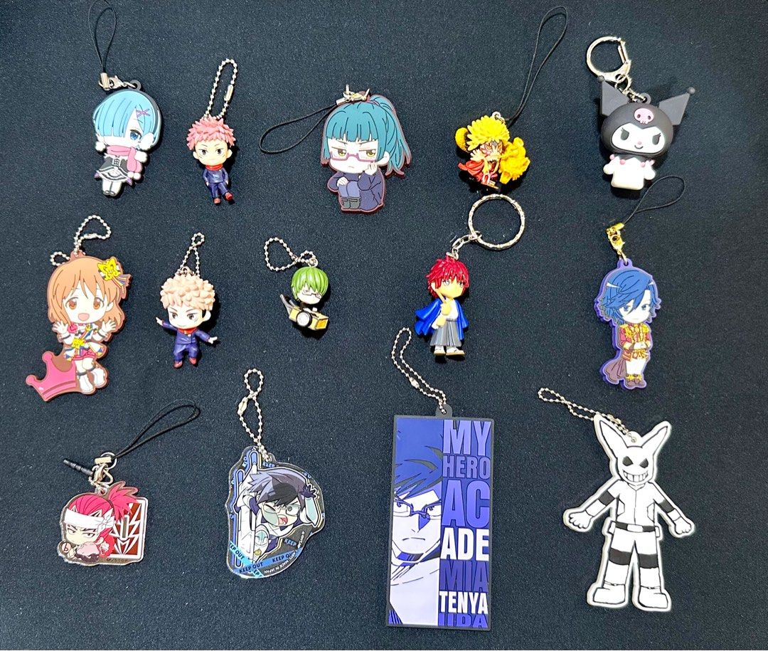 [Original!] Japan Anime Keychain Merch Re-Zero Jujutsu Kaisen My Hero ...