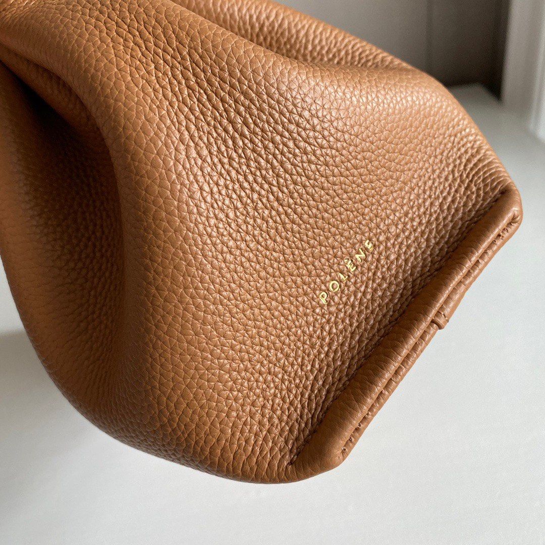 Original Polene Numero Neuf Crossbody Cloud Pouch Bag Brown, Luxury ...