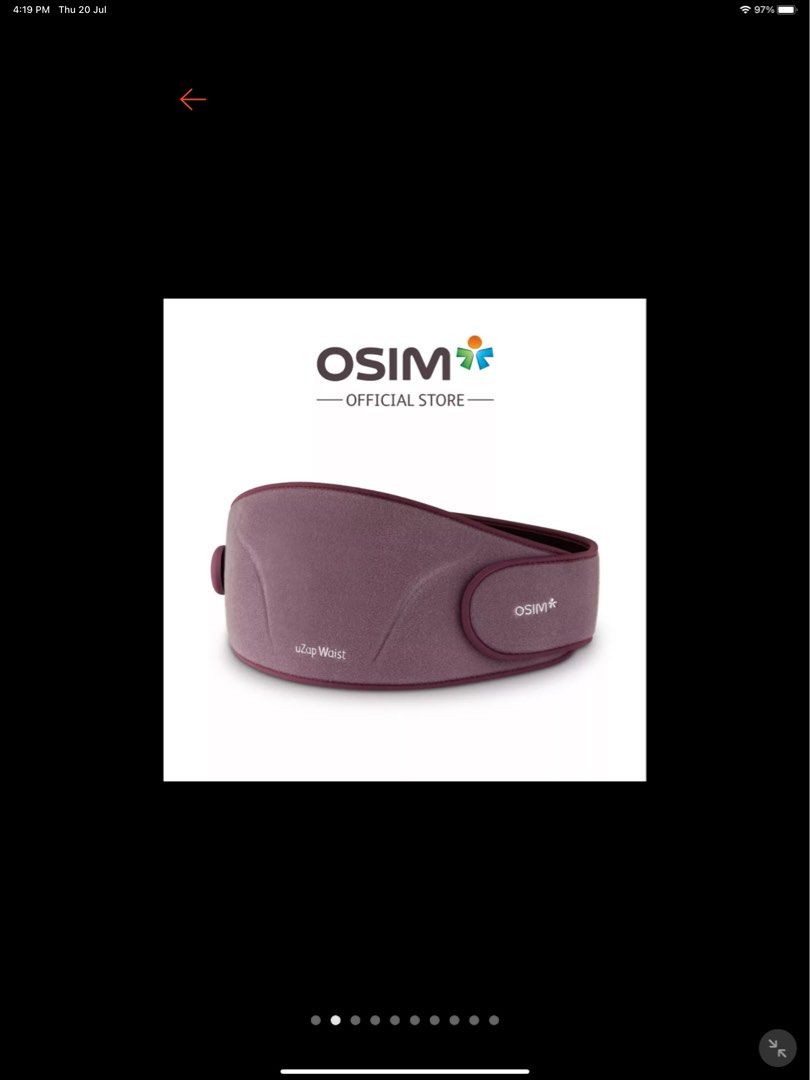 OSIM UZAP Waist, Health & Nutrition, Massage Devices on Carousell