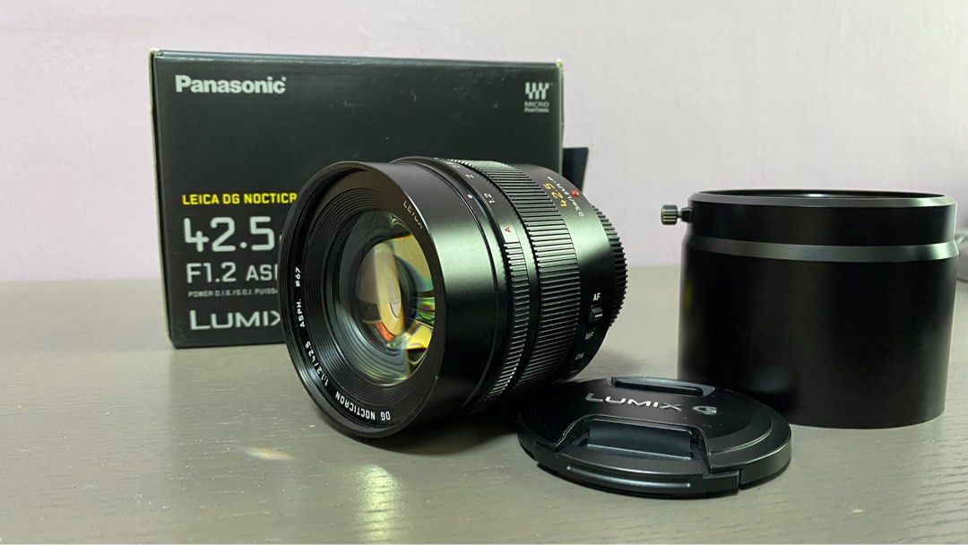 Panasonic Leica DG Nocticron 42.5mm f/1.2 ASPH. POWER O.I.S. Lens for ...