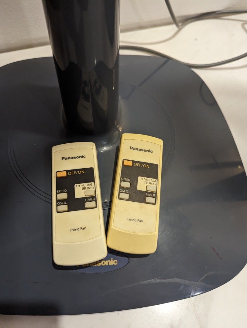 Panasonic remote controlled standing fans (x3), Furniture & Home Living ...