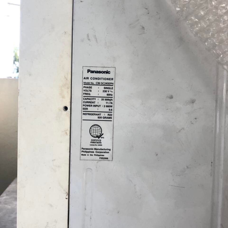 Panasonic Window Type Aircon 2hp, TV & Home Appliances, Air ...
