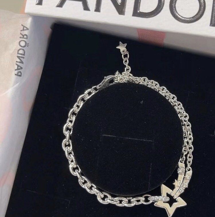Pandora Shooting Star Double Chain Bracelet on Carousell