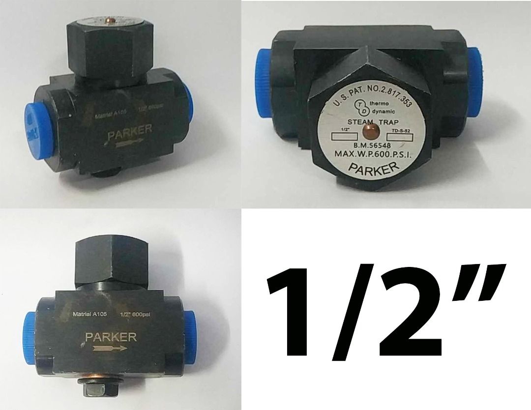 PARKER THERMO DYNAMIC STEAM TRAP 1/2" x 600 PSI THREADED