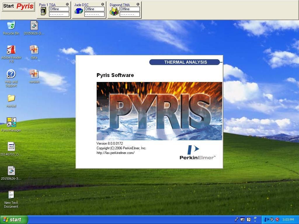 Perkin Elmer Thermal Analyzer Jade DSC PC only, Computers & Tech ...