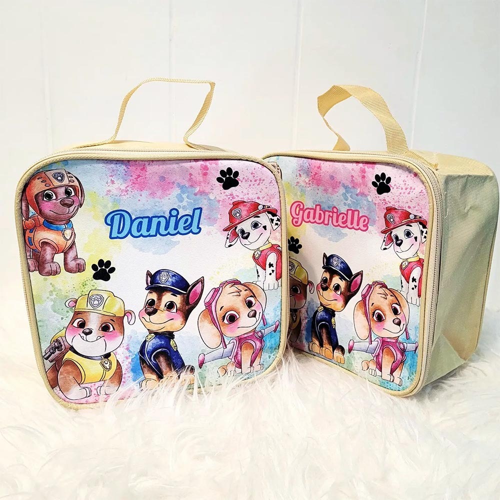 Personalized Kids Birthday Party Goodie Bag - Square Goody Bags with ...