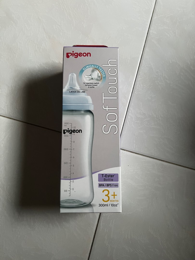 Pigeon Softouch Wide-Neck T-Ester Bottle (300ml/10oz), Babies & Kids ...