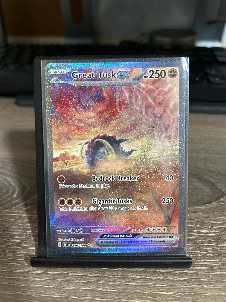 Pokemon TCG - Great Tusk - 246/198, Hobbies & Toys, Toys & Games on ...